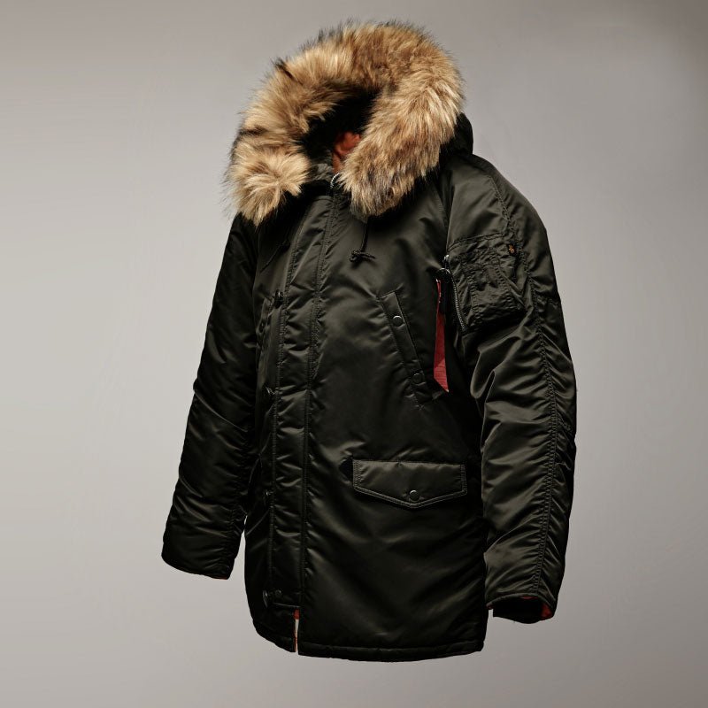 Men winter standard jacket classic for extreme cold weather waterproof ...